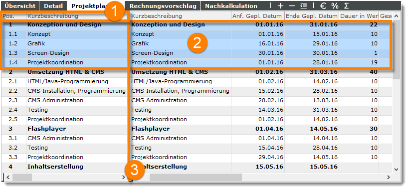 Planung drucken » ConAktiv Handbuch